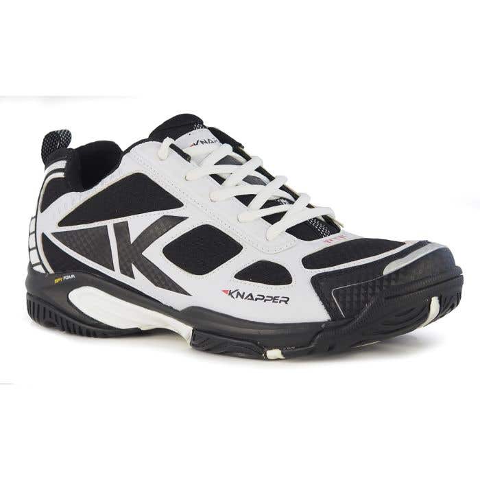 Knapper AK5 Men's Street Hockey Shoes - White/Black