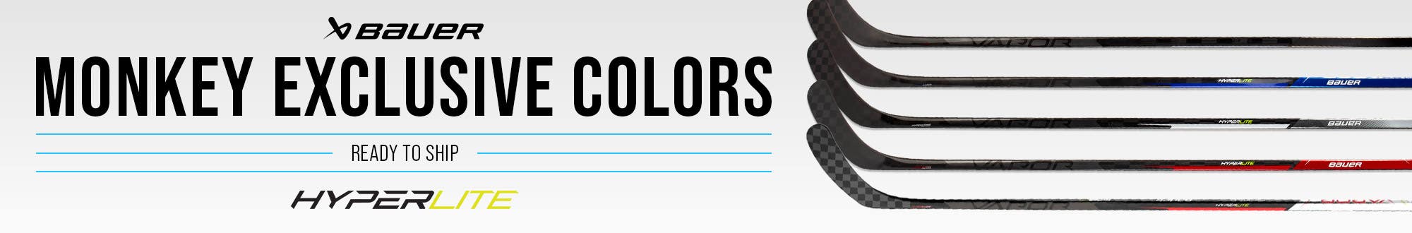 Bauer Vapor Hyperlite Hockey Sticks| HockeyMonkey Exclusive Colors